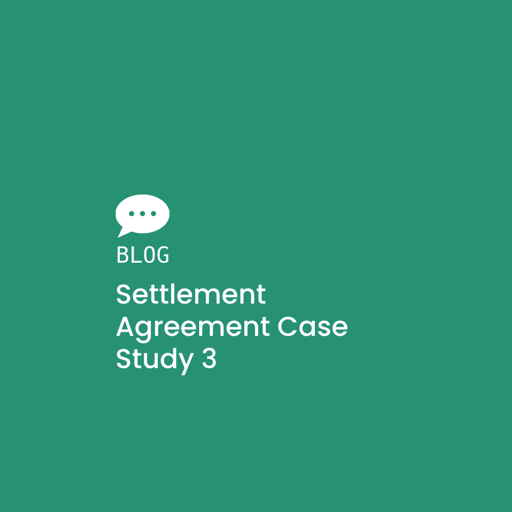 Settlement Agreement Case Study Legal Advice Consilia Legal Settlement Agreement Case Study Legal Advice Consilia Legal